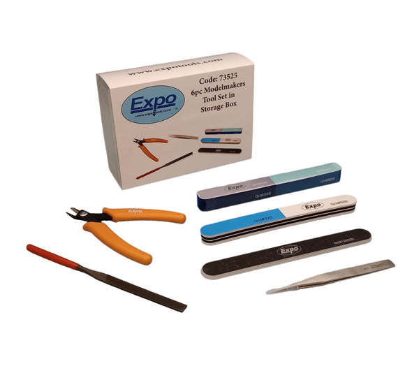 6pc Modelmakers Tool Set in Storage Box – www.wicormodels.com