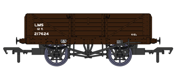 LMS Diagram 1666 Open Wagon LMS Bauxite - 217624 – www.wicormodels.com